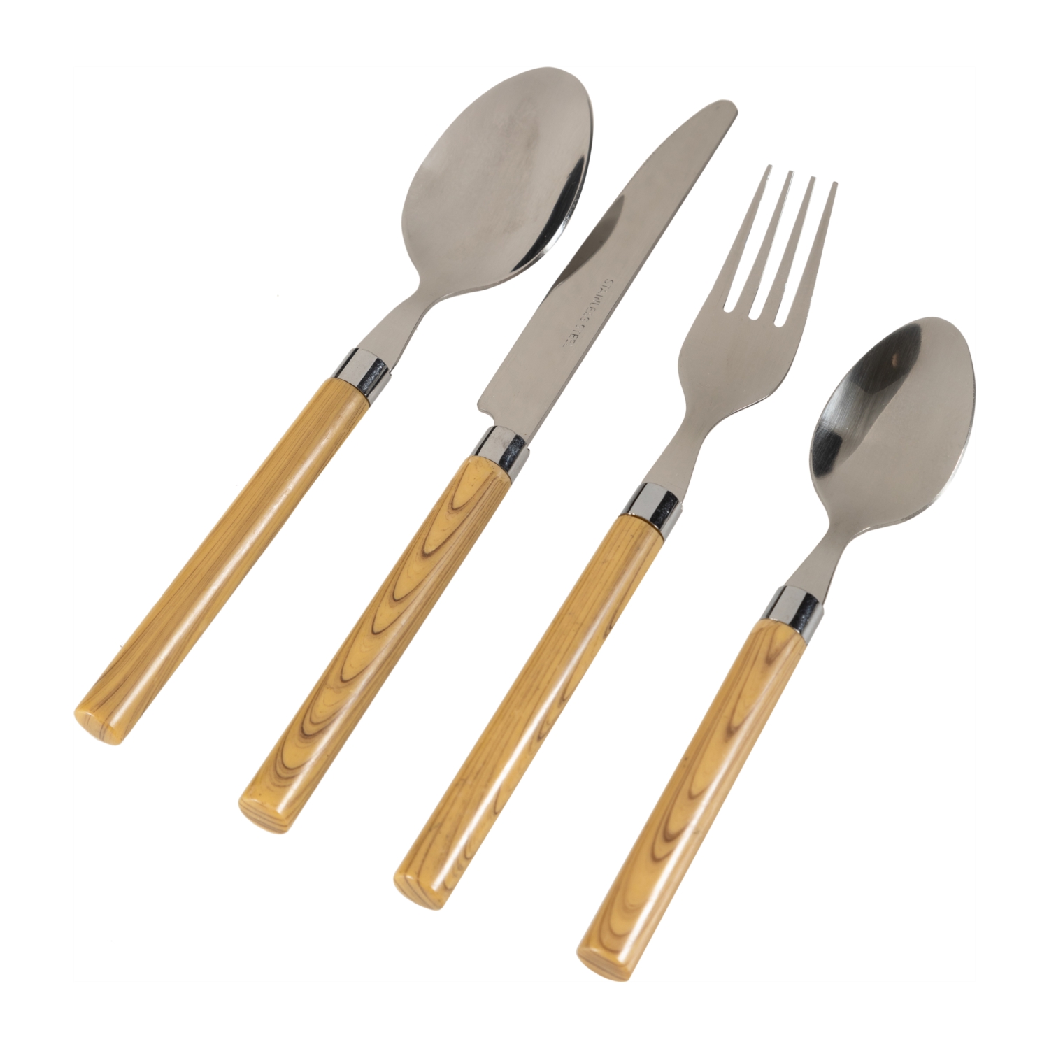 WOOD LINE ÇATAL KAŞIK BIÇAK SET 24 PARÇA | mudo