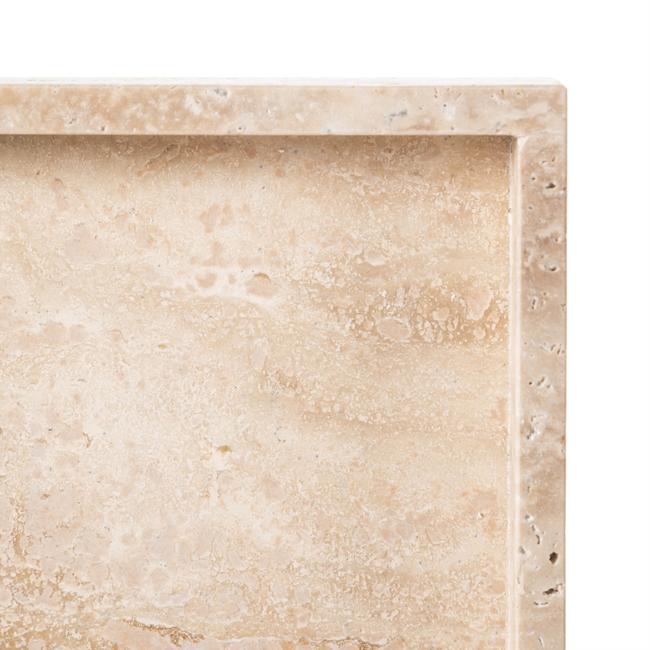 HIERA TRAVERTEN TEPSİ 20X20 CM | mudo