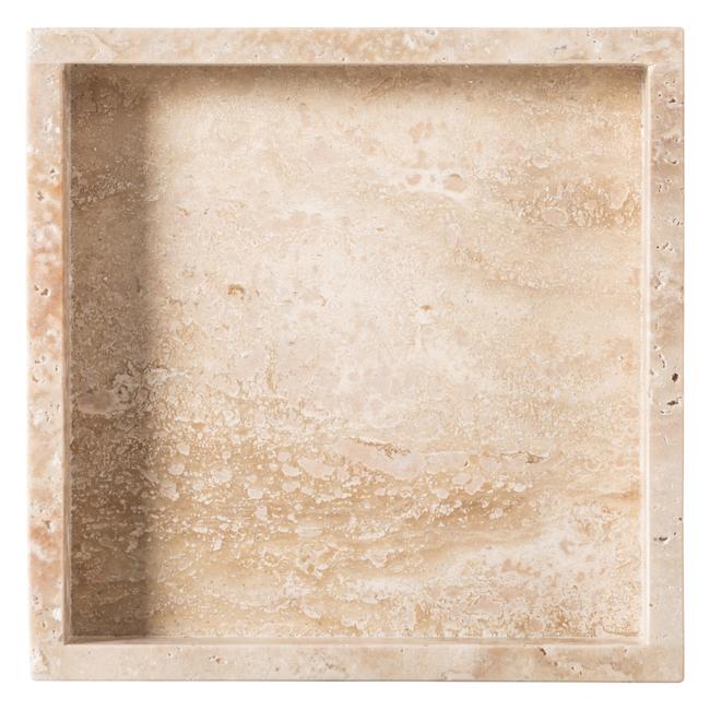 HIERA TRAVERTEN TEPSİ 20X20 CM | mudo