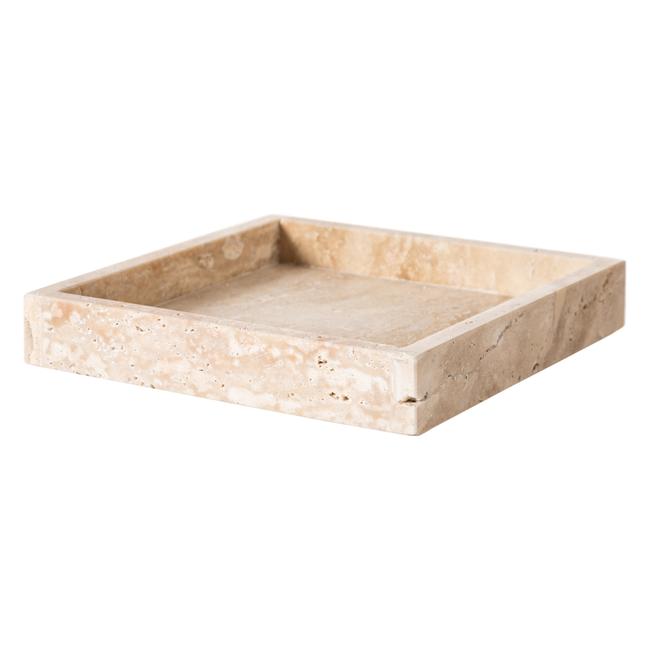 HIERA TRAVERTEN TEPSİ 20X20 CM | mudo
