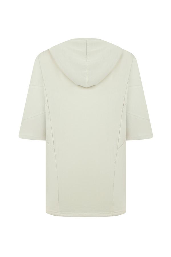 MODAL KARIŞIMLI OVERSIZE KAPÜŞONLU SWEATSHIRT | mudo